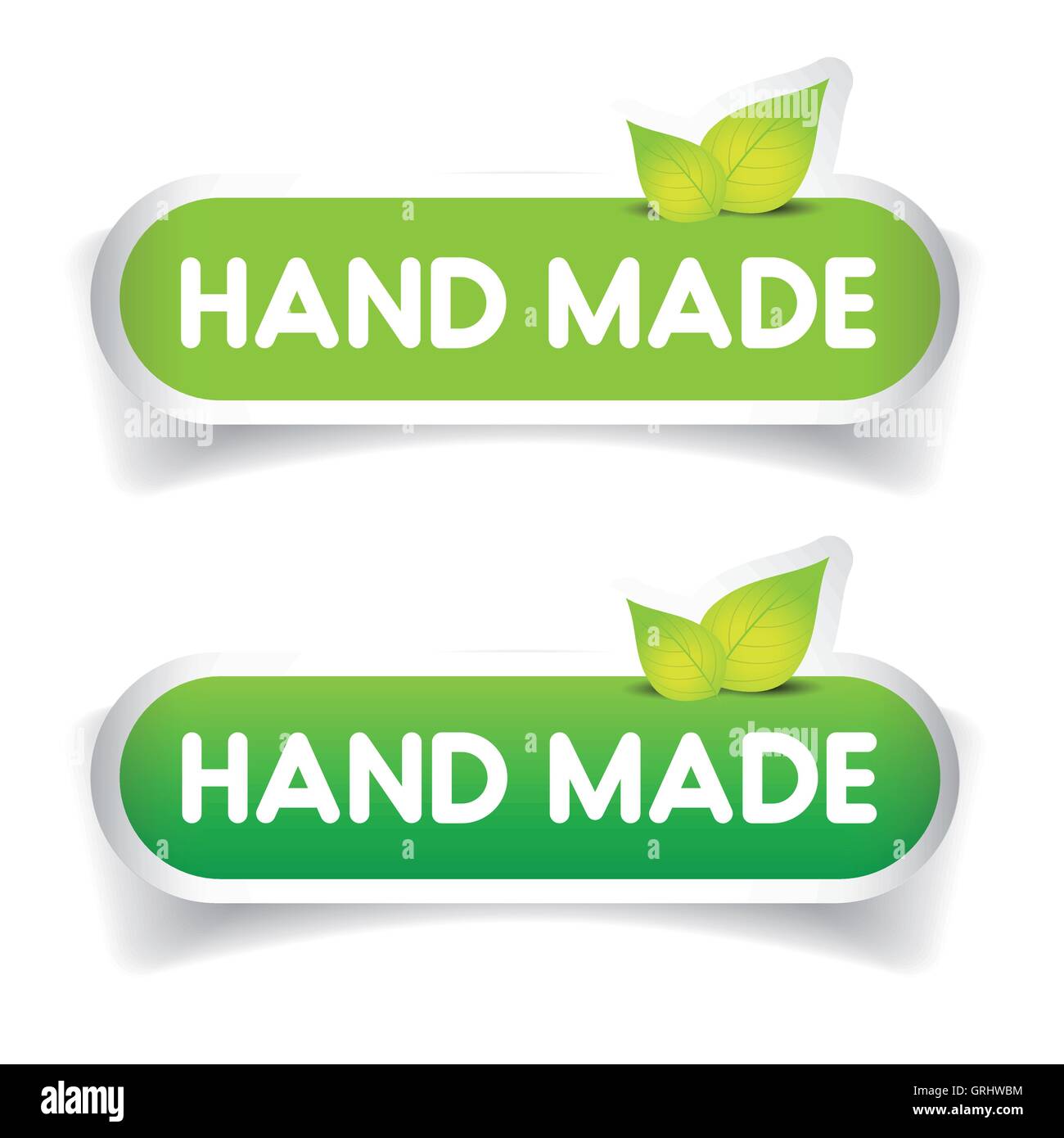 Hand Made label vector Stock Vector Image & Art - Alamy
