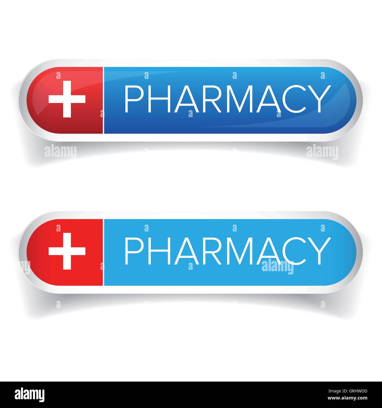 Pharmacy vector button Stock Vector Image & Art - Alamy