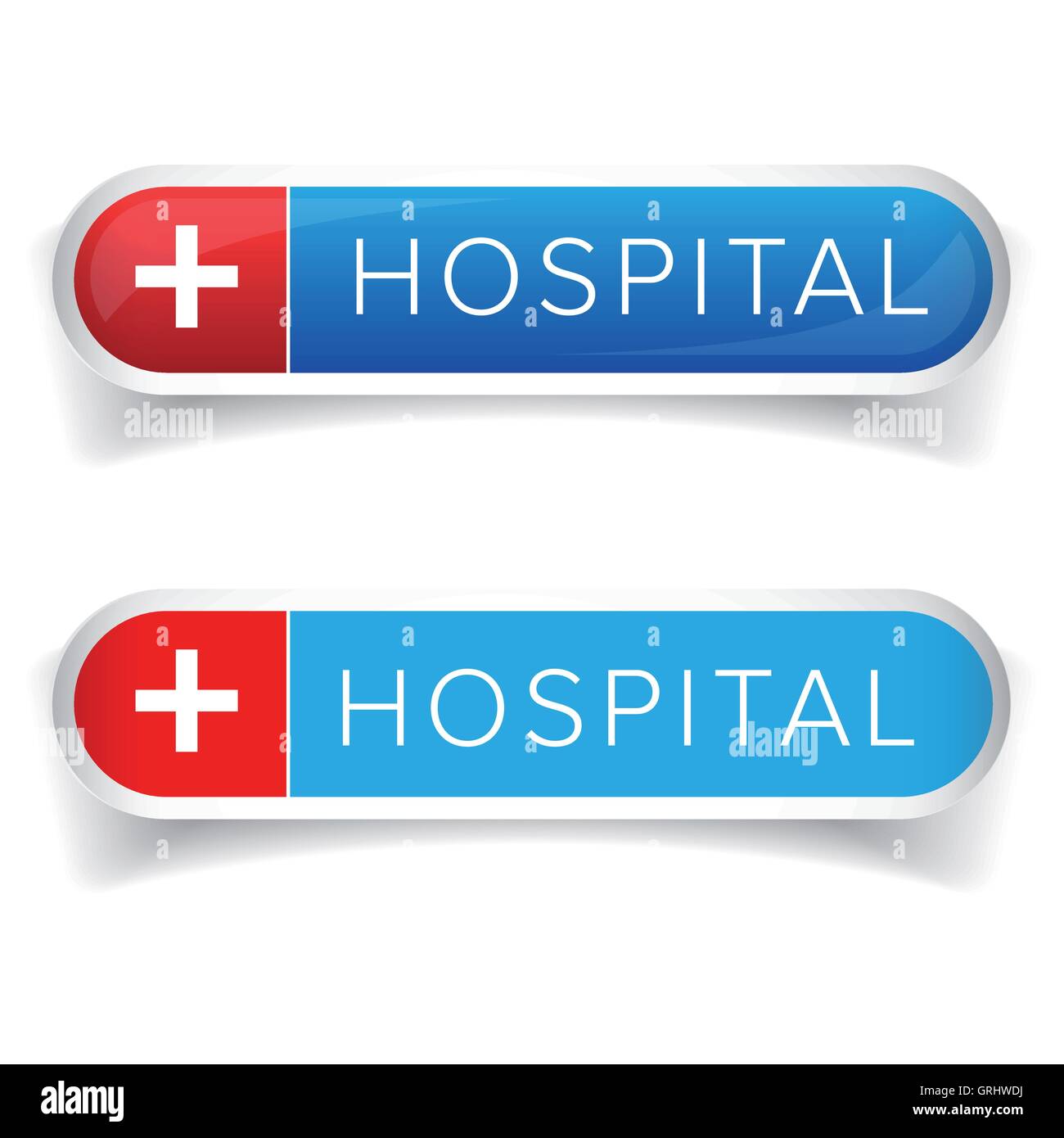Hospital vector button Stock Vector Image & Art - Alamy