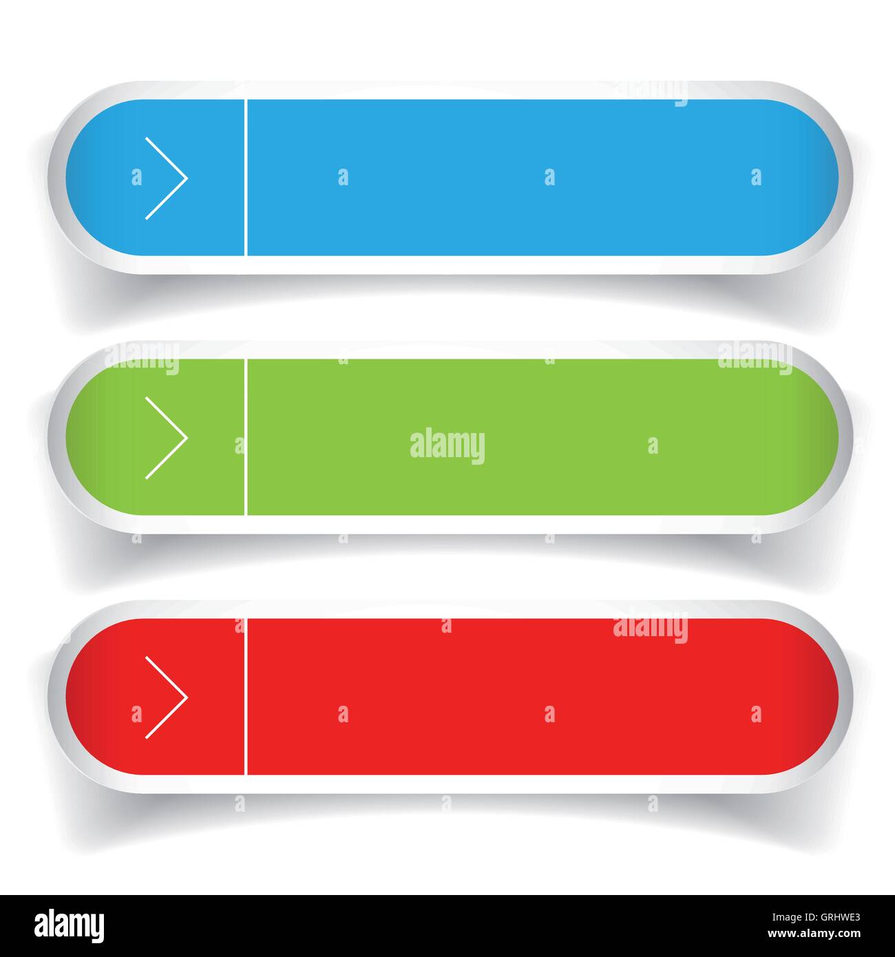 Empty web buttons vector - green, blue, red Stock Vector Image & Art ...