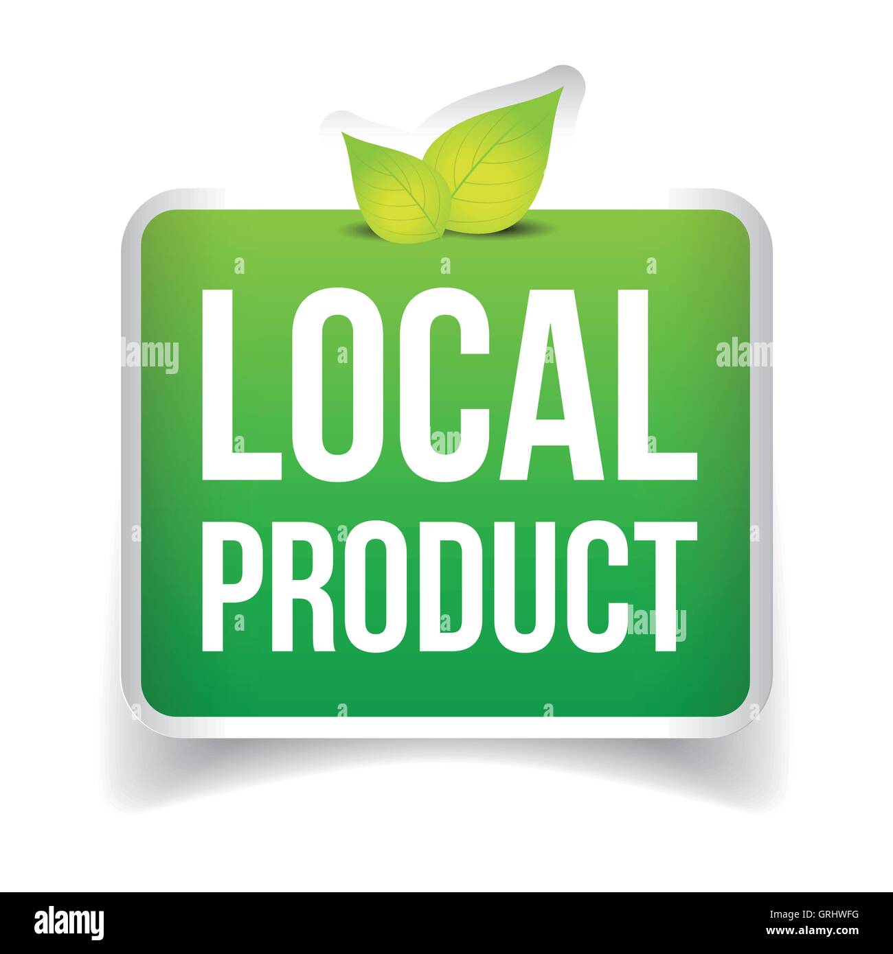 Local Product label green Stock Vector Image & Art - Alamy