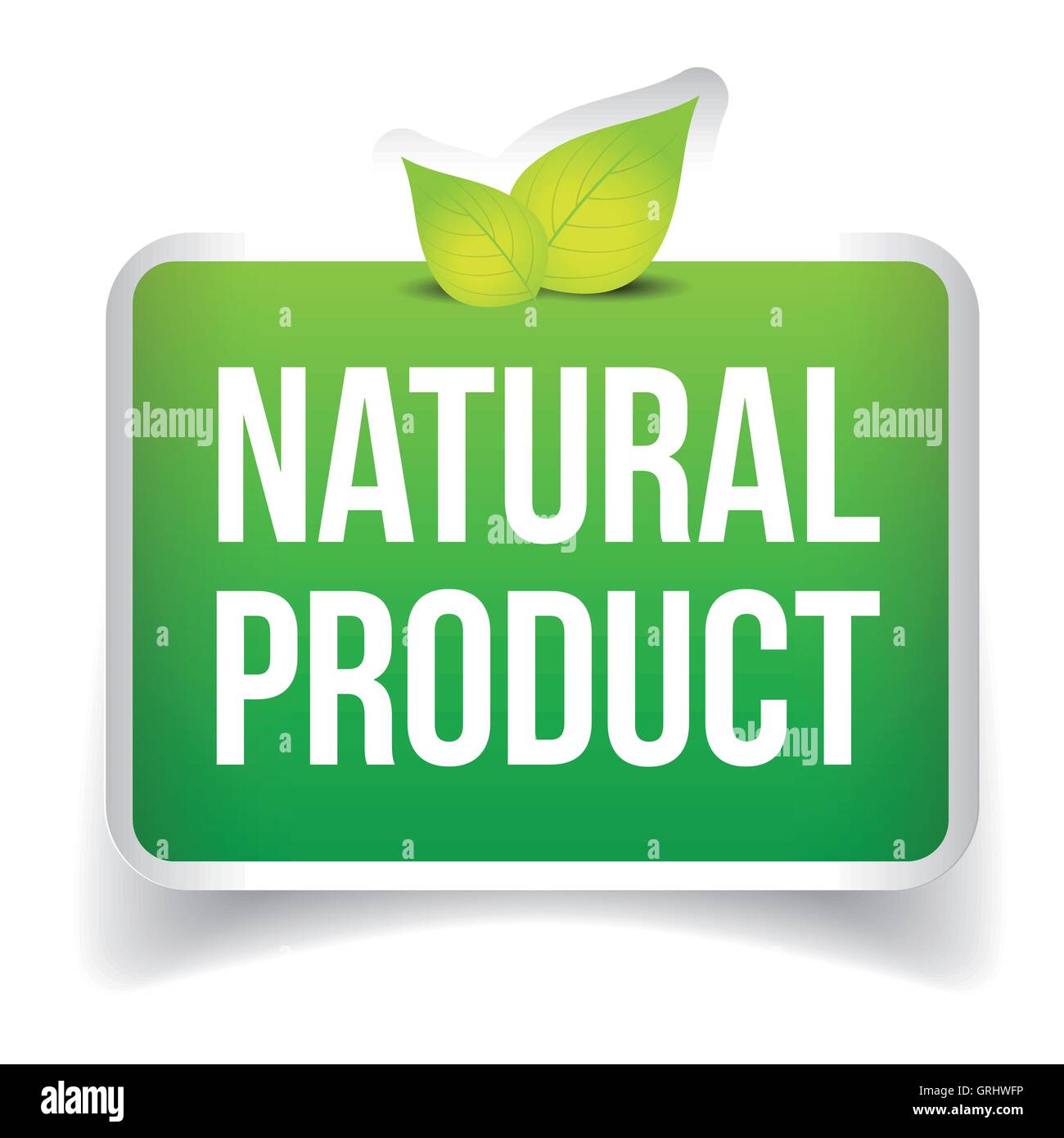 Natural Product label green Stock Vector Image & Art - Alamy