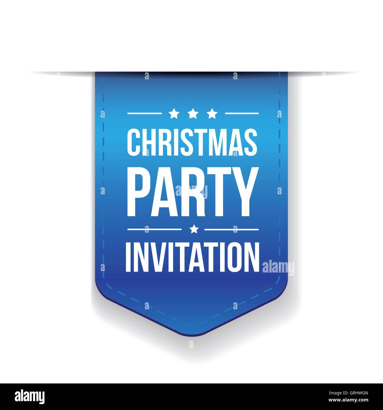 Christmas Party Invitation vector ribbon Stock Vector Image & Art - Alamy