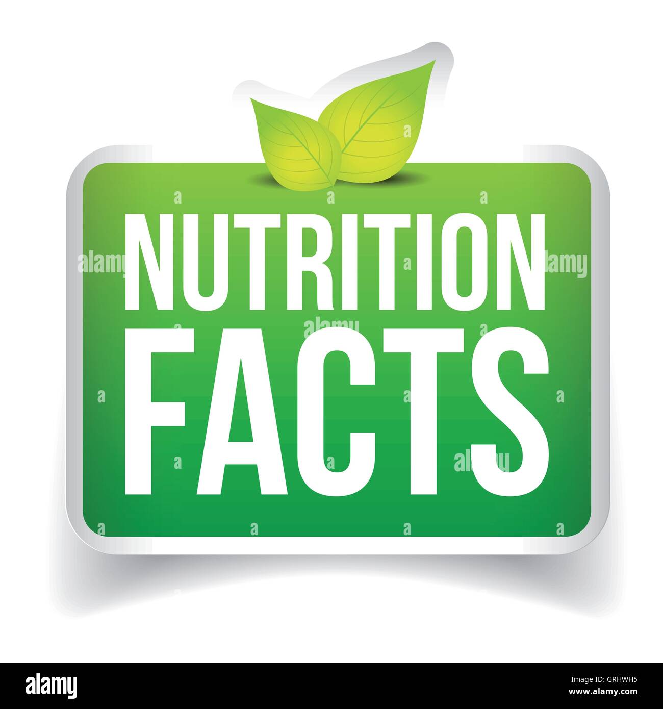 Nutrition Facts button vector Stock Vector Image & Art - Alamy