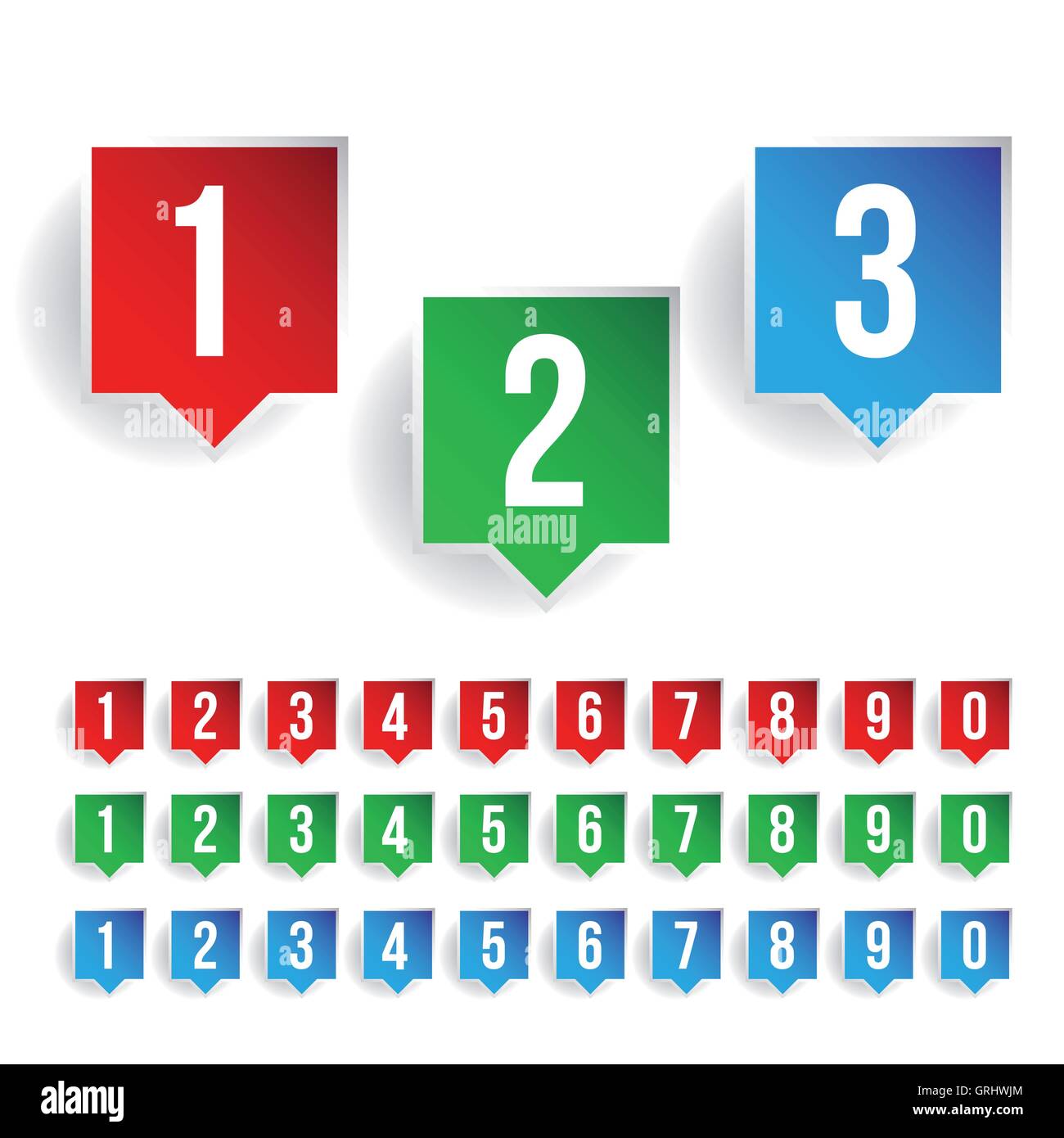 Pin Marker number set Stock Vector Image & Art - Alamy