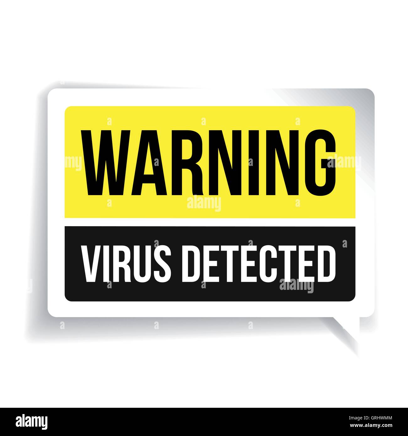 Warning Virus Detected. Security concept sign Stock Vector Image & Art ... Warning Virus Detected. Security concept sign Stock Vector Image & Art ...
