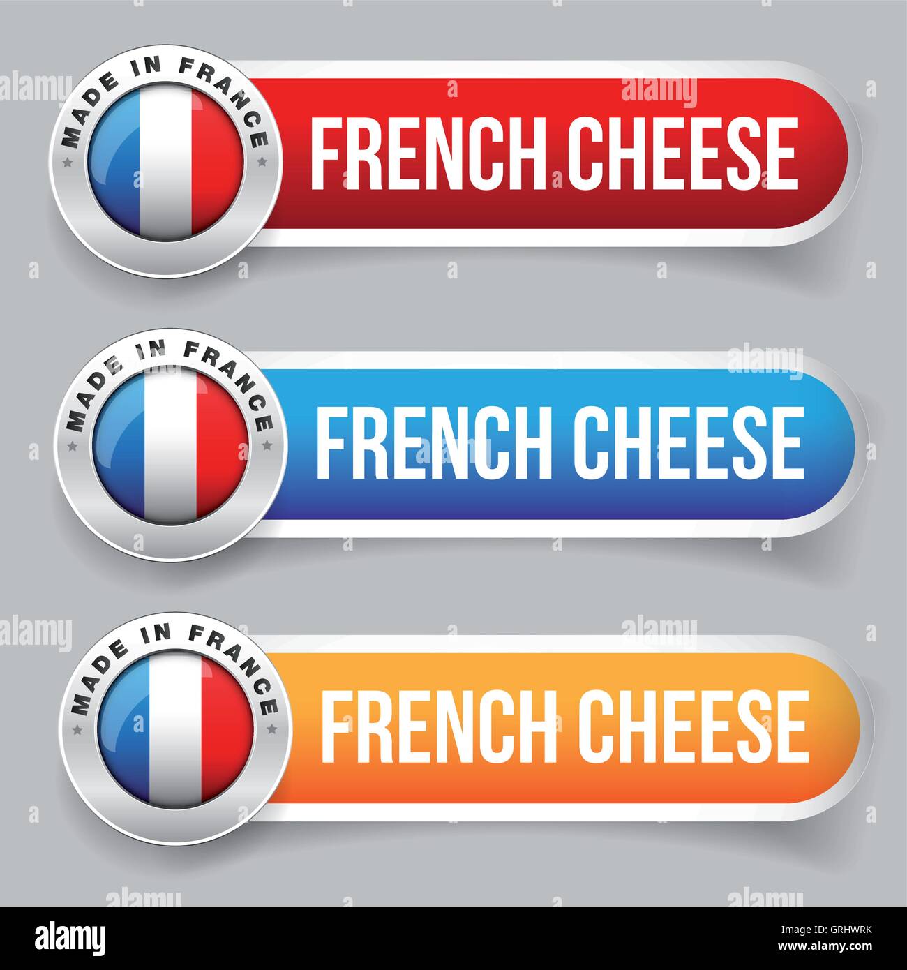 French Cheese label button Stock Vector Image & Art - Alamy