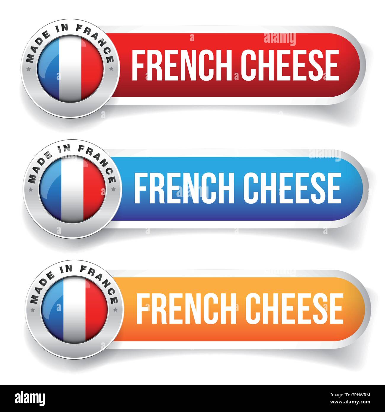 French Cheese label button Stock Vector Image & Art - Alamy