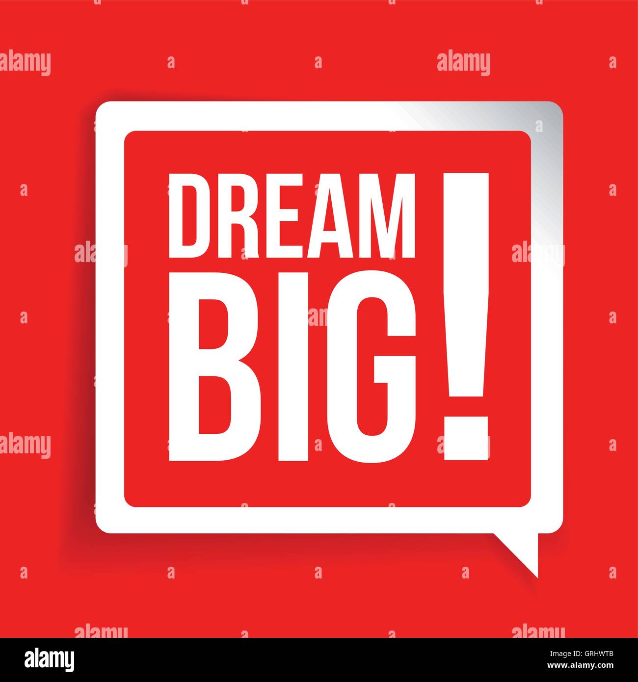 Dream big! Motivation quote Stock Vector Image & Art - Alamy