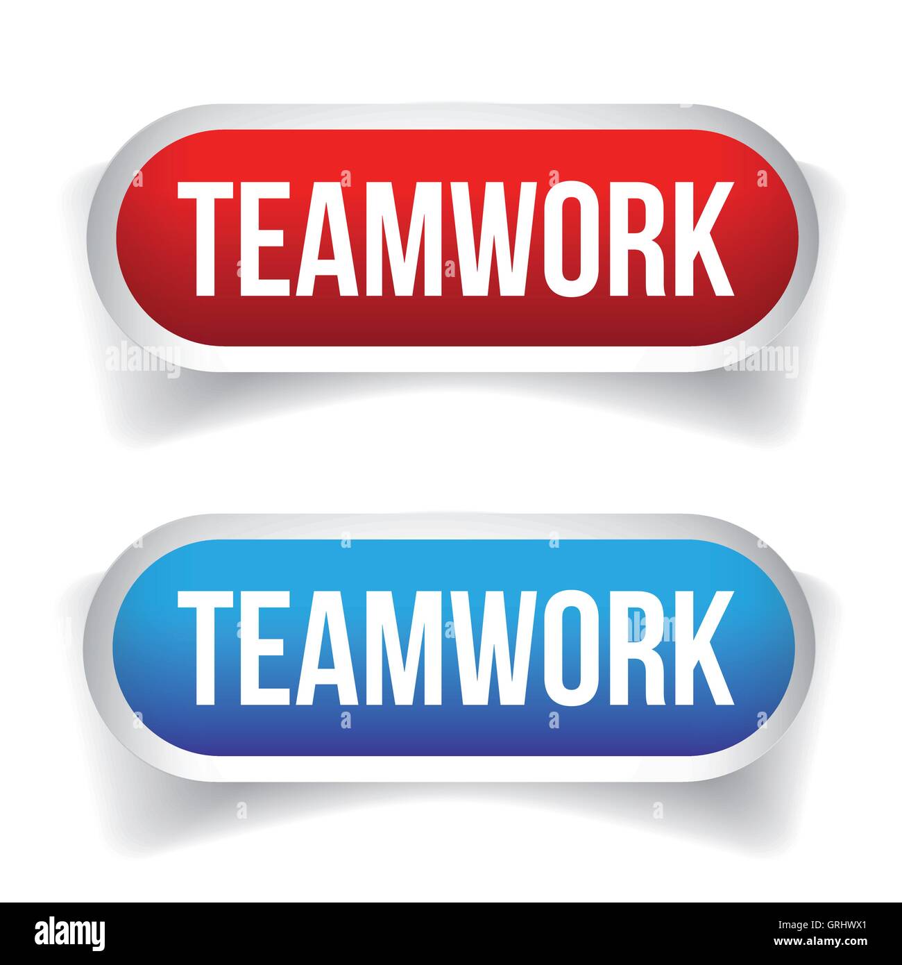 Teamwork button vector Stock Vector Image & Art - Alamy