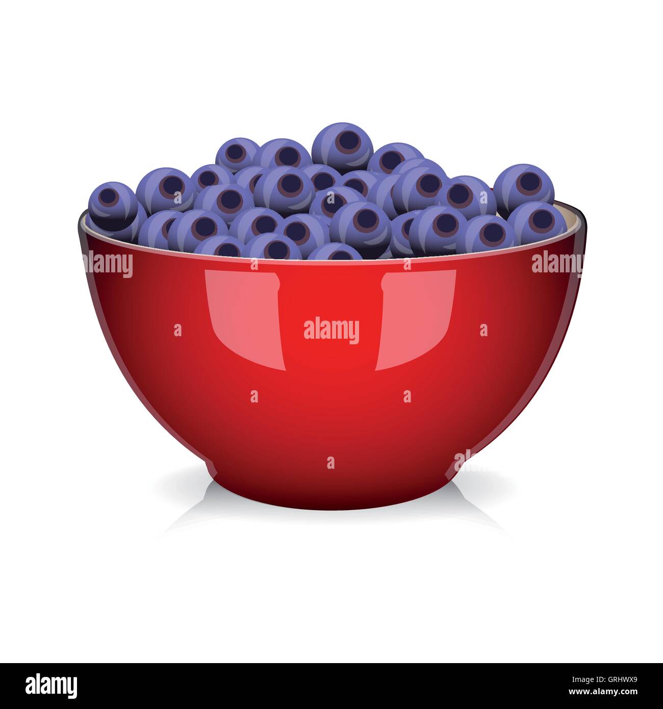 Blueberries container Stock Vector Images - Alamy