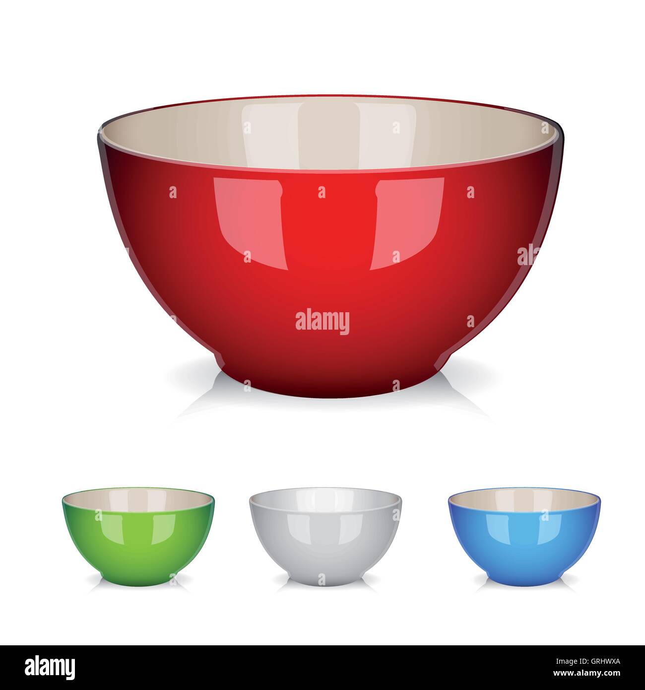 Bowl vector set Stock Vector Image & Art - Alamy