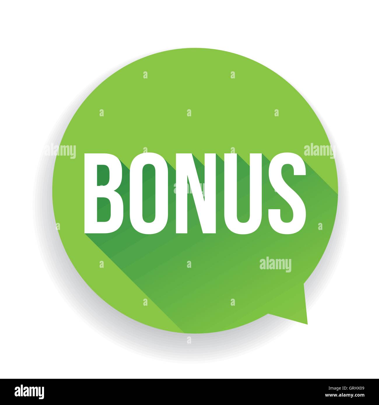 Bonus sticker green speech bubble Stock Vector Image & Art - Alamy