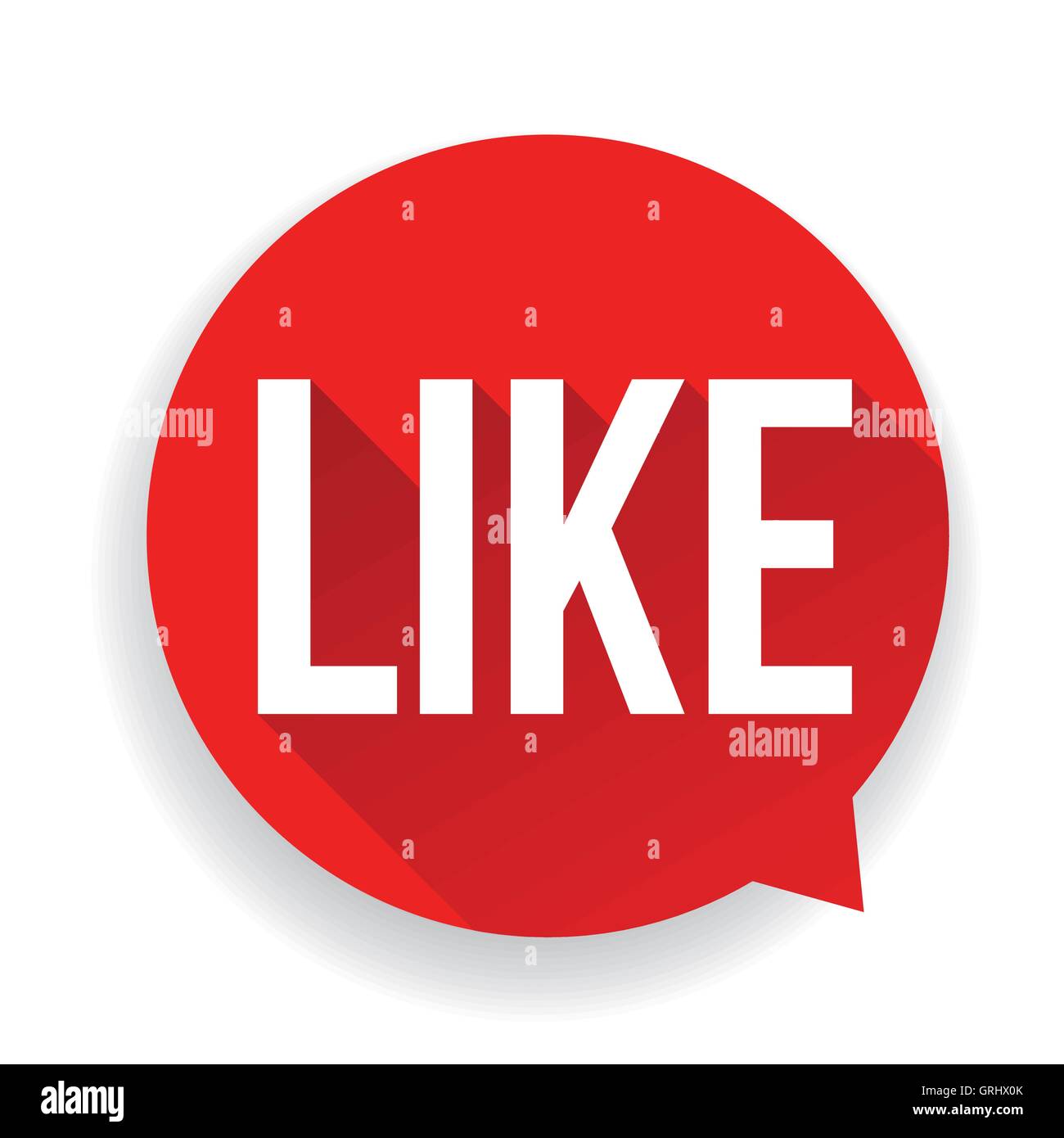 Red Button Like Vector Stock Vector Image & Art - Alamy