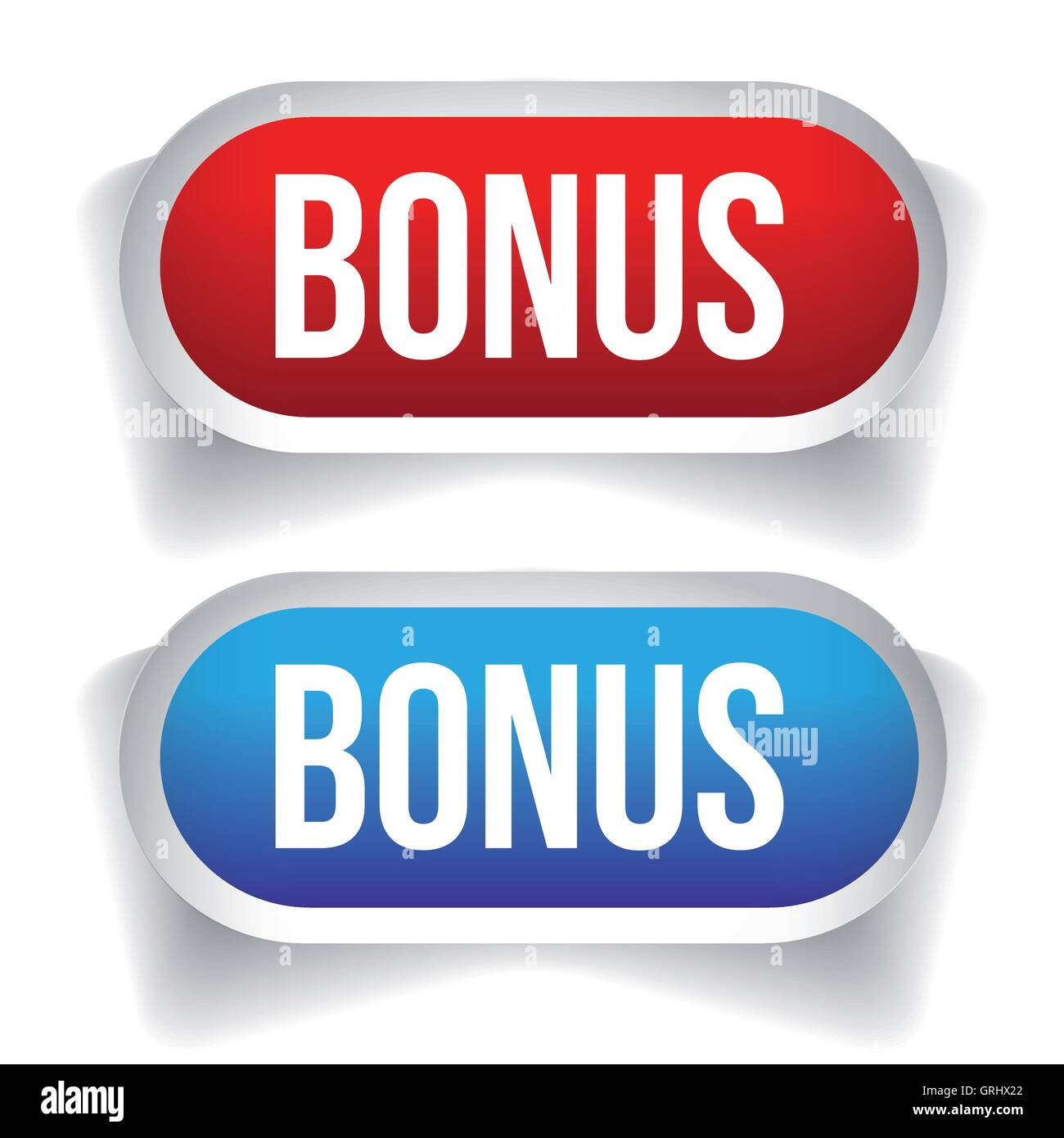 Bonus button set vector Stock Vector Image & Art - Alamy