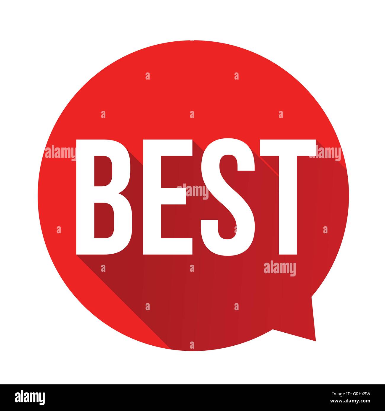 Best sign speech bubble vector red Stock Vector Image & Art - Alamy