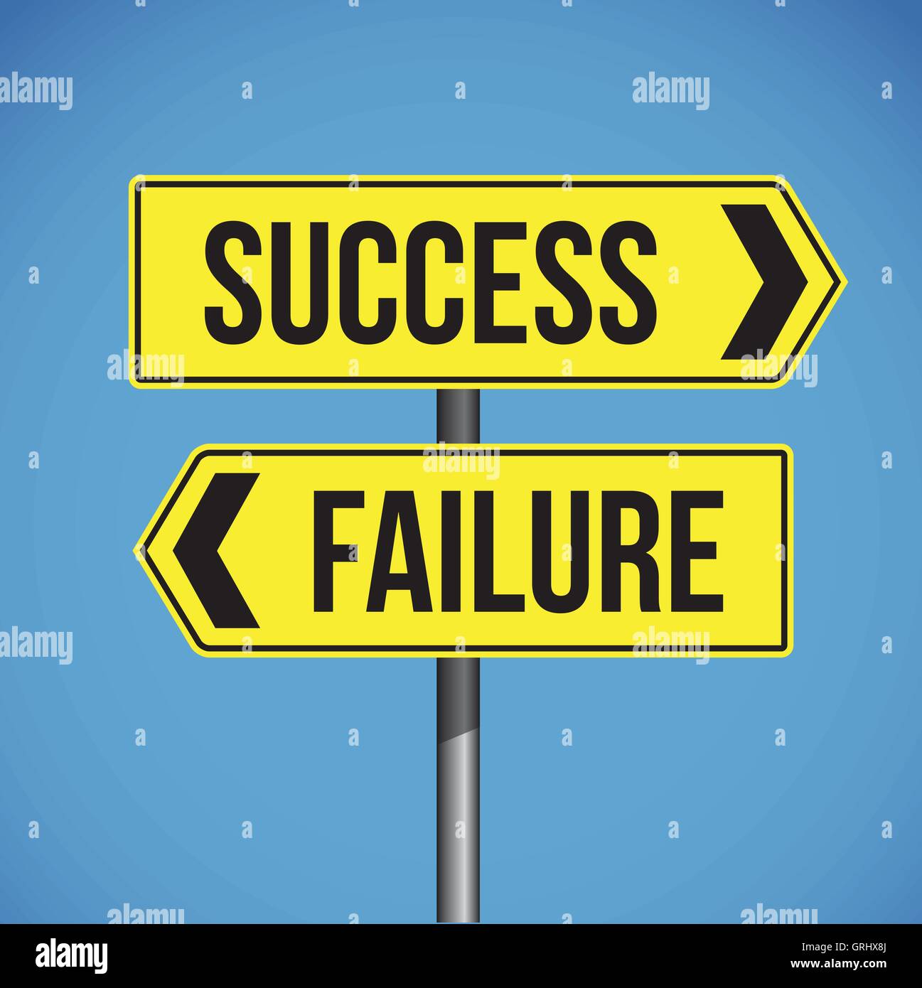 Success Failure Sign vector Stock Vector Image & Art - Alamy