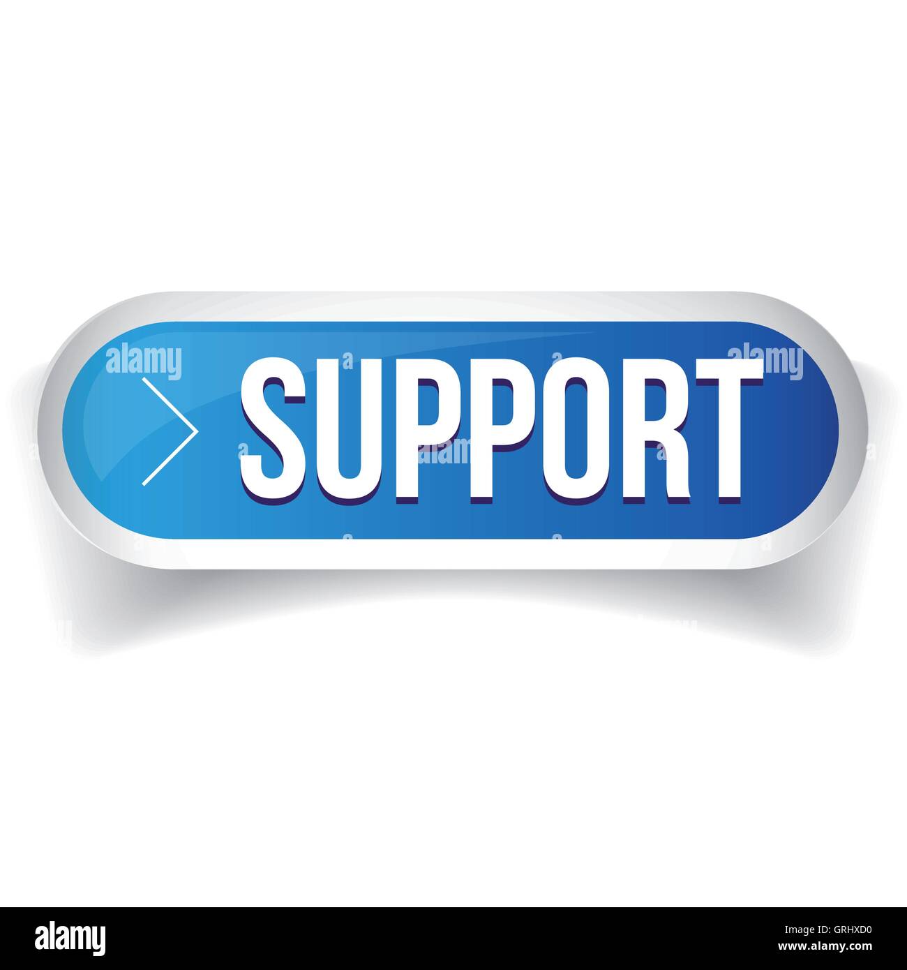 Support blue button vector Stock Vector Image & Art - Alamy