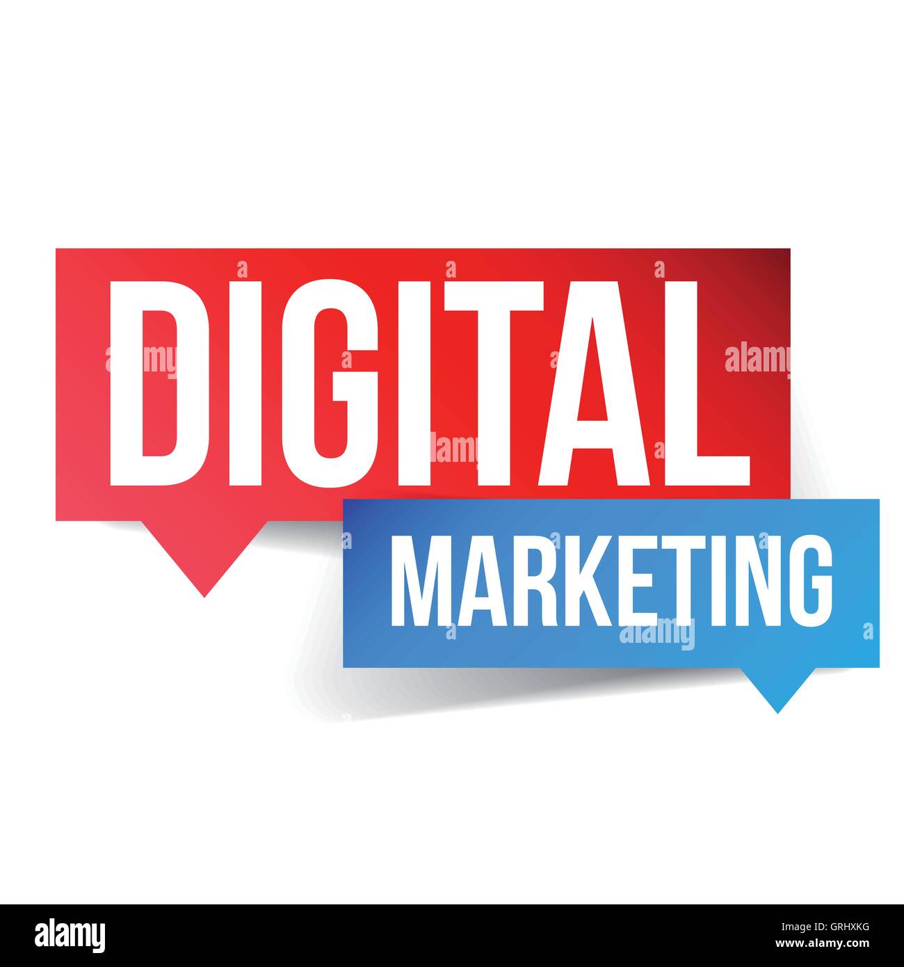 Marketing online bubble campaign Stock Vector Images - Alamy