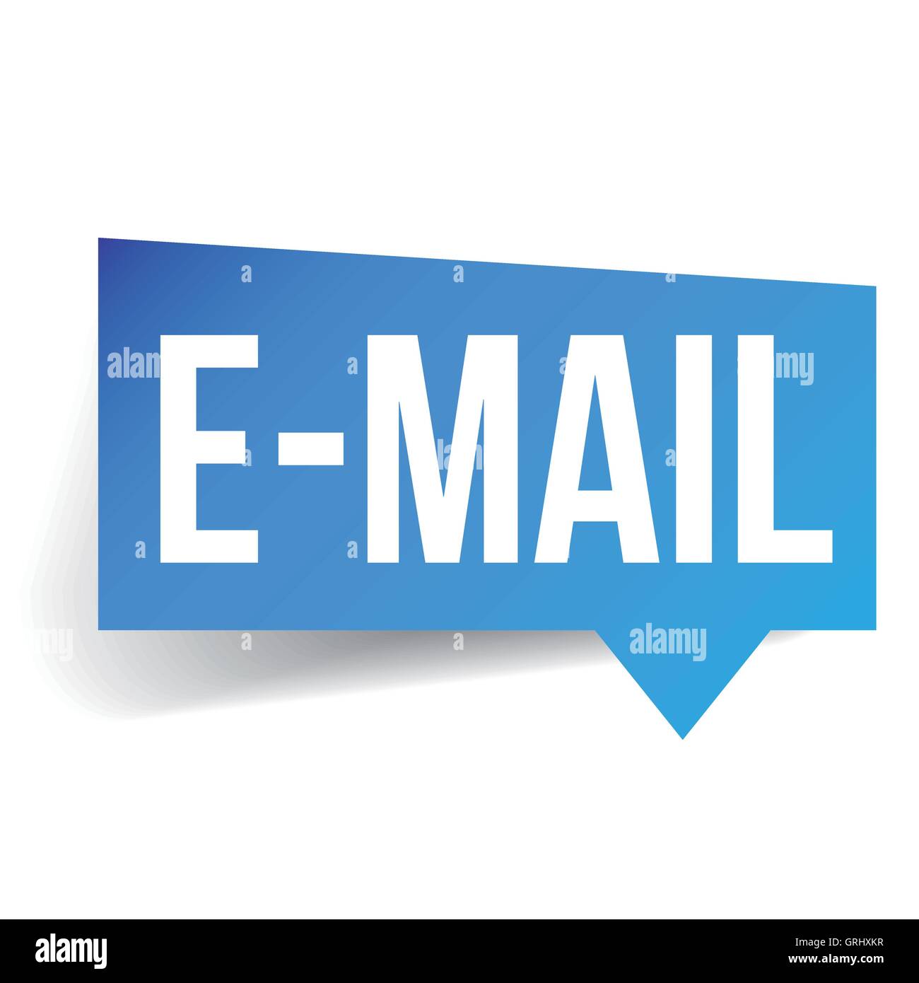 Email label speech bubble hi-res stock photography and images - Alamy