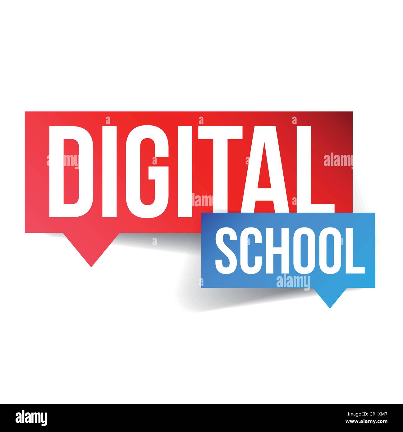 Digital School label vector Stock Vector Image & Art - Alamy