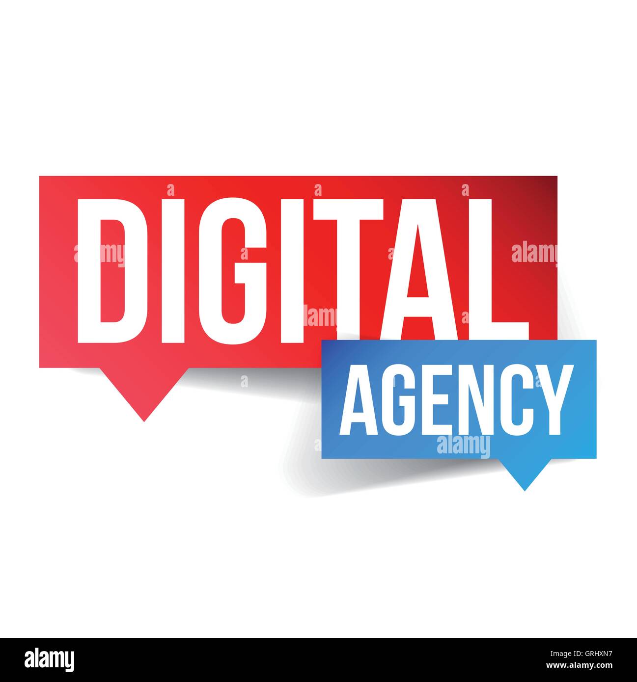 Digital Agency sign label Stock Vector Image & Art - Alamy