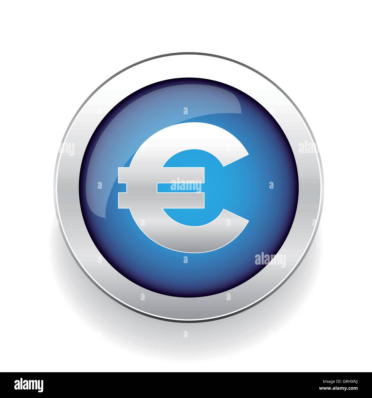 Money symbol - Euro sign button Stock Vector Image & Art - Alamy
