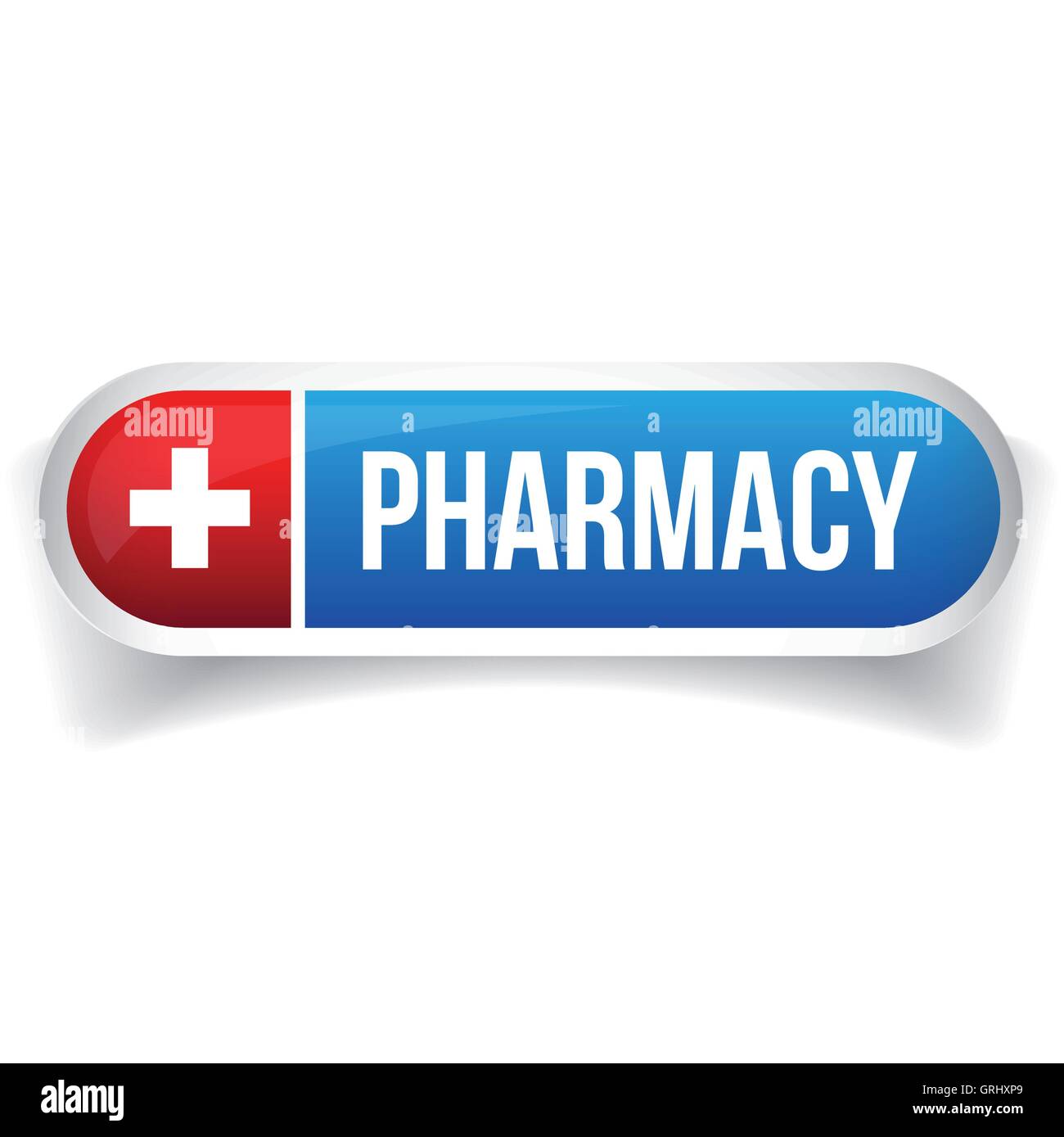 Pharmacy medical button vector Stock Vector Image & Art - Alamy