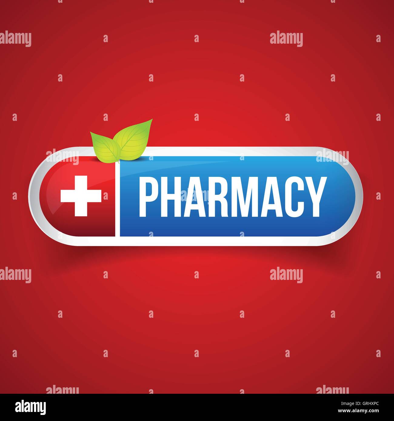 Pharmacy medical button vector Stock Vector Image & Art - Alamy