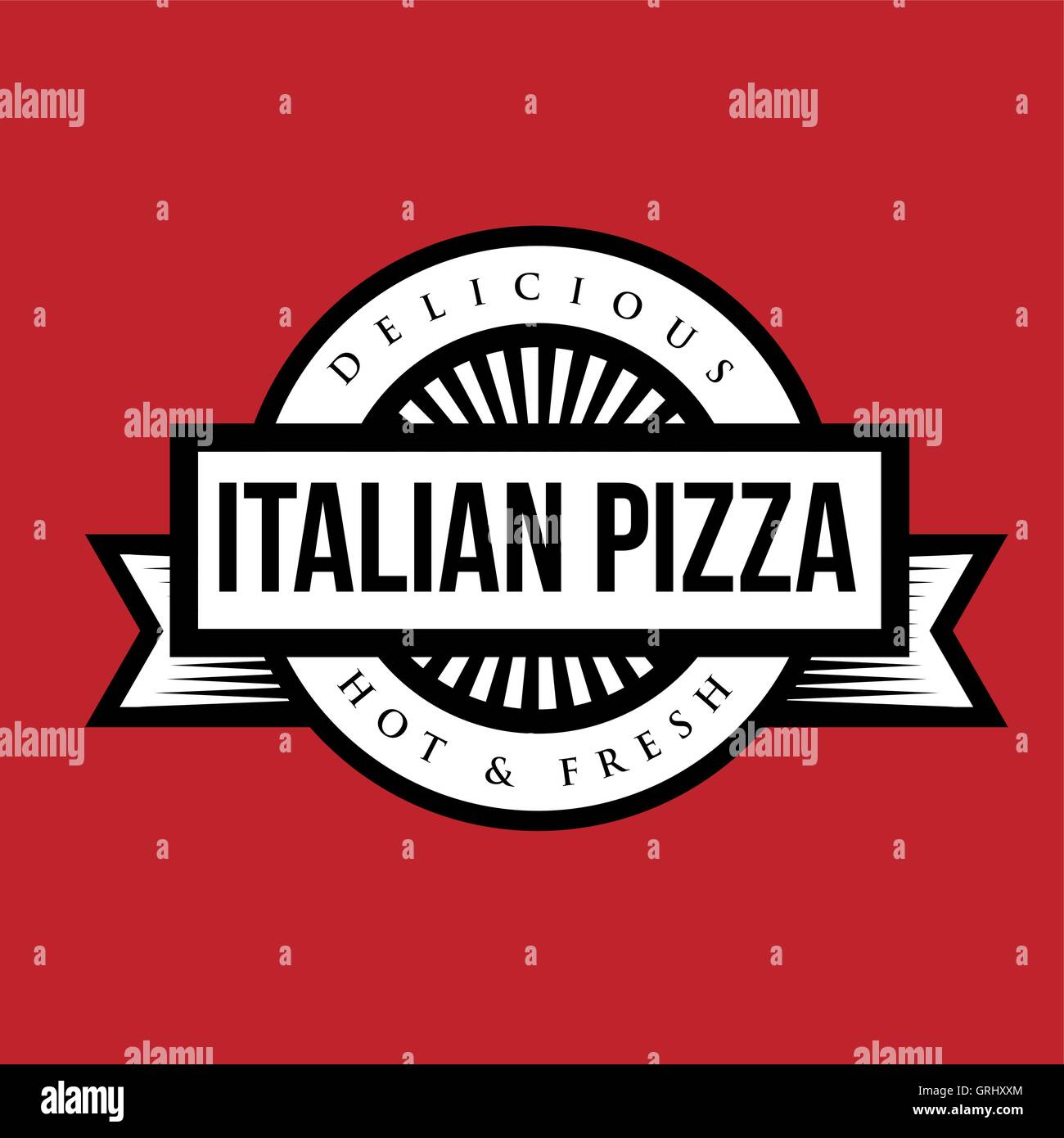 Pizza stamp vintage style Stock Vector Image & Art - Alamy