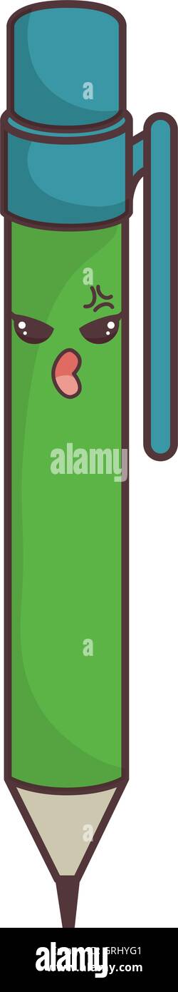 cartoon pencil stationary object Stock Vector Image & Art - Alamy