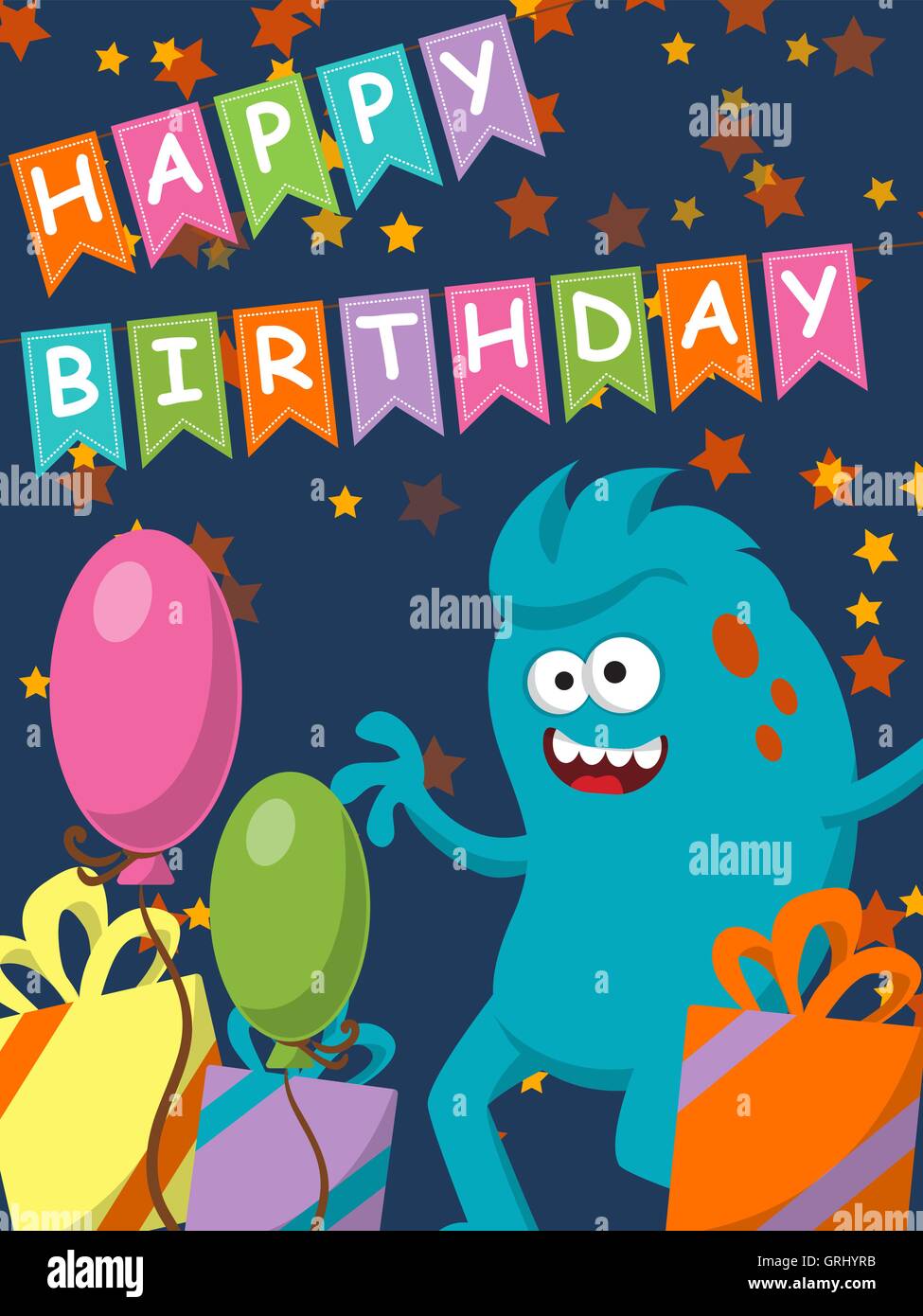 Whimsical monster Stock Vector Images - Alamy