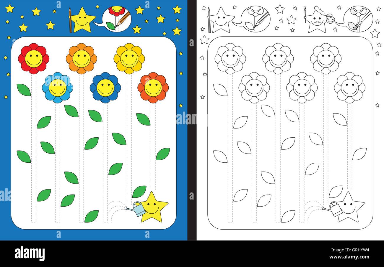 Preschool worksheet hi-res stock photography and images - Alamy