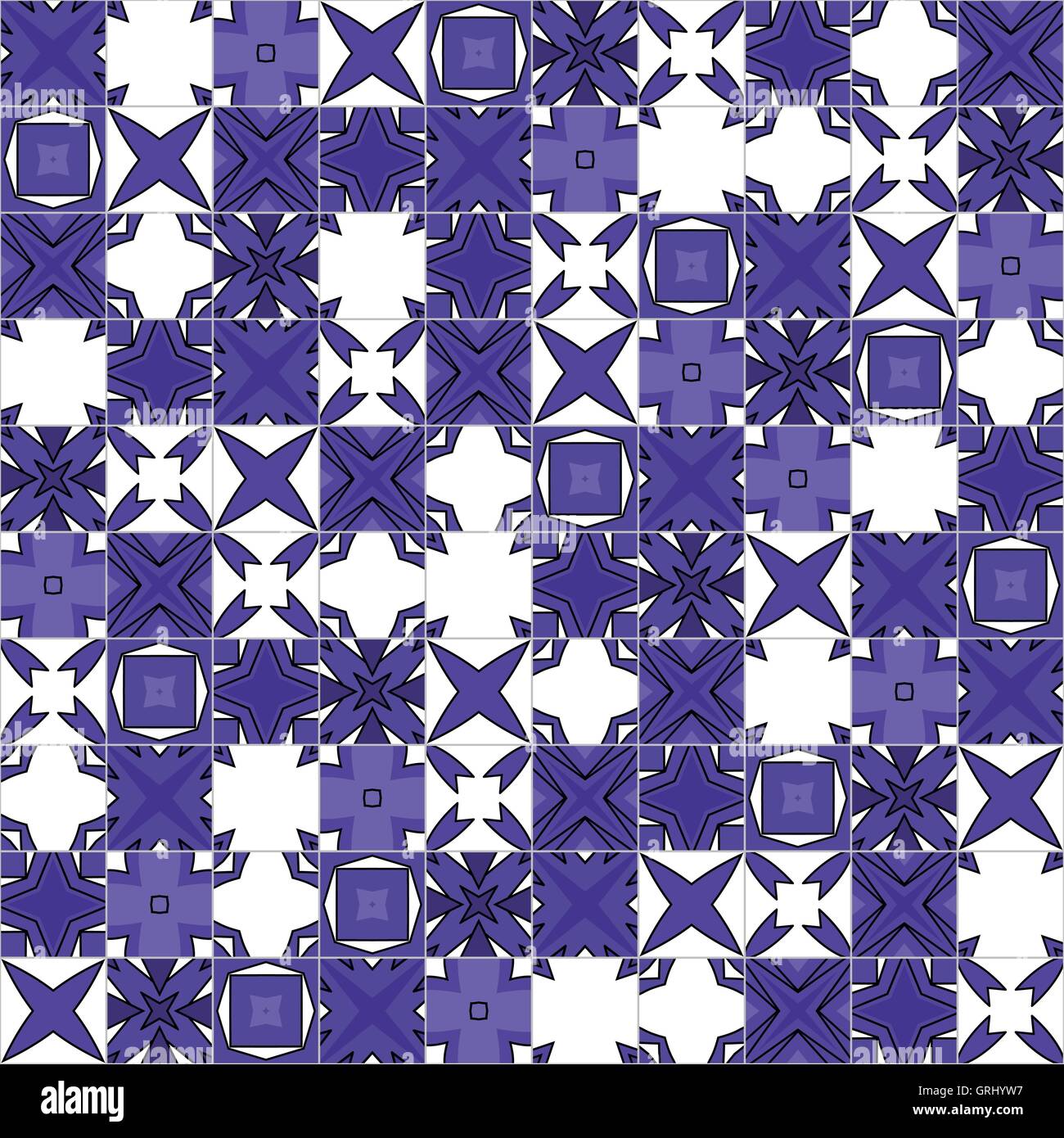 White seamless square patterns hi-res stock photography and images - Alamy