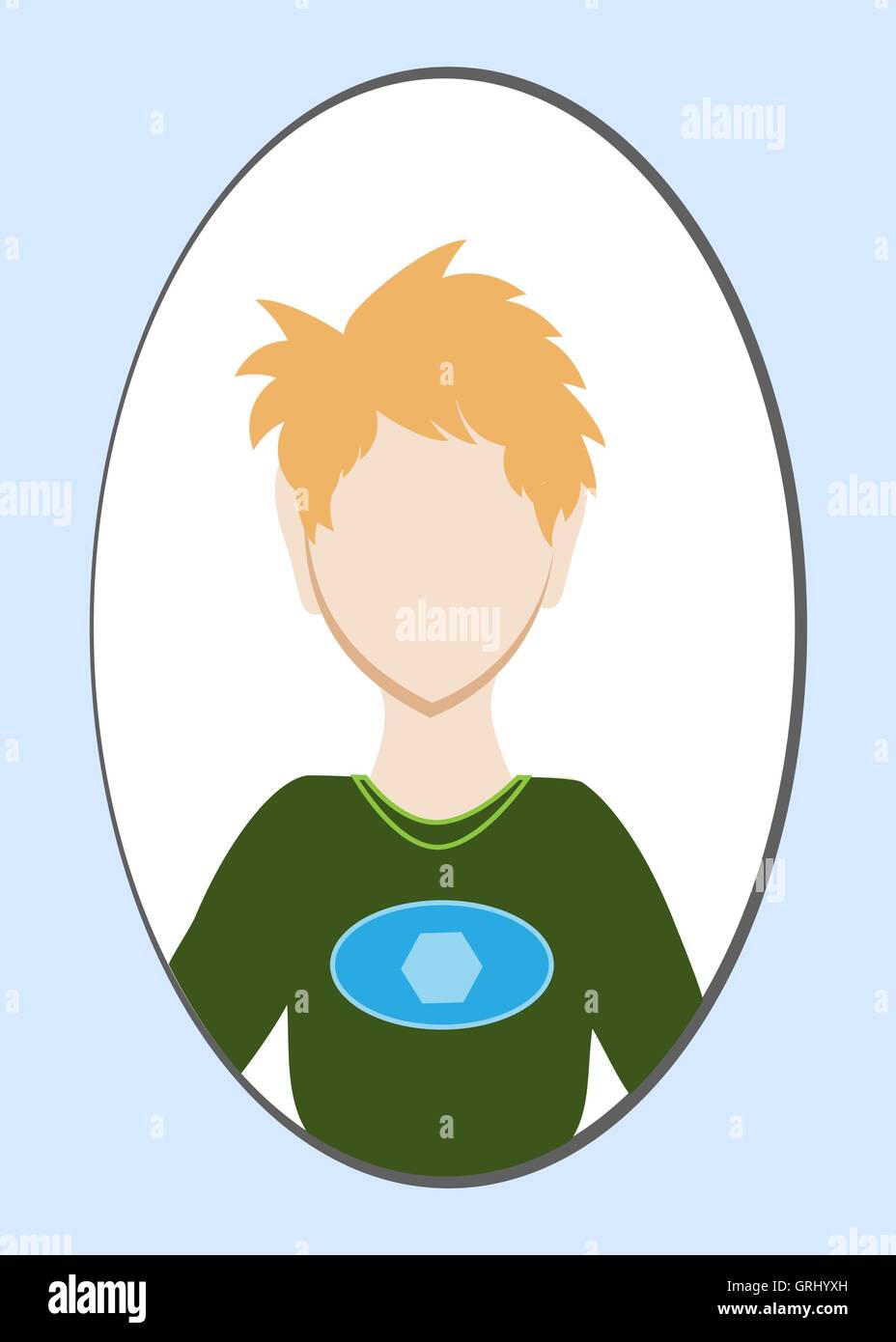Male avatar or pictogram for social networks. Modern flat colorful ...