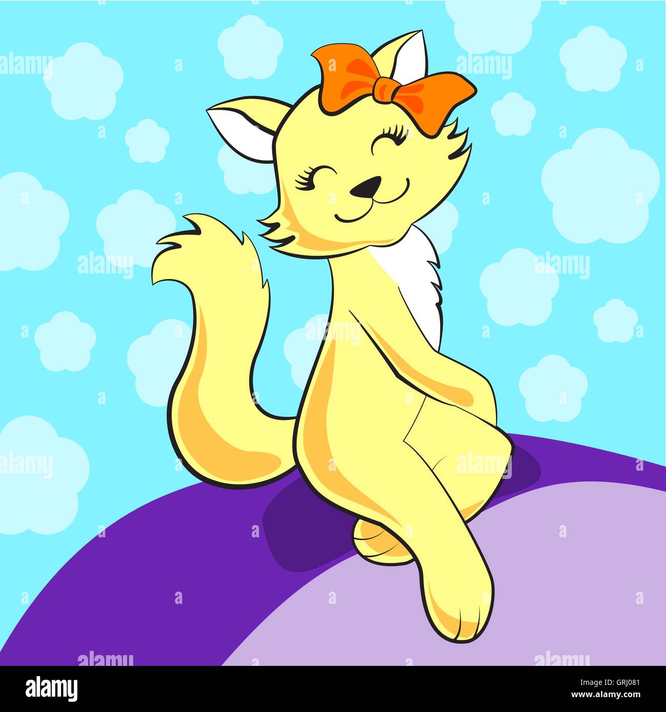 Cartoon pussycat hi-res stock photography and images - Alamy
