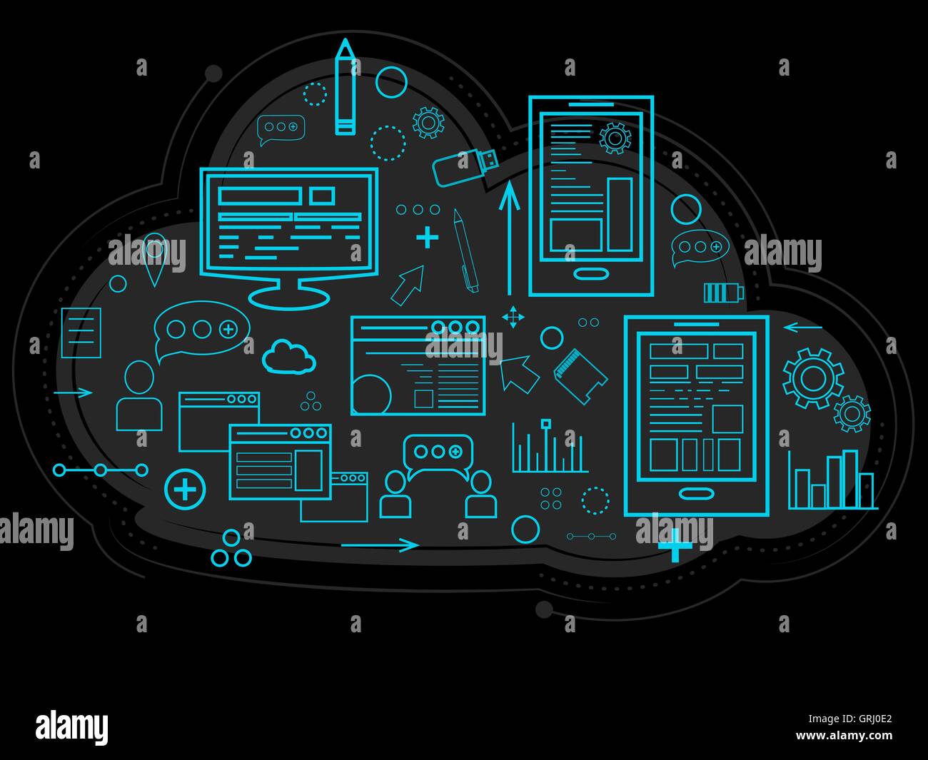 Graphs document Stock Vector Images - Alamy