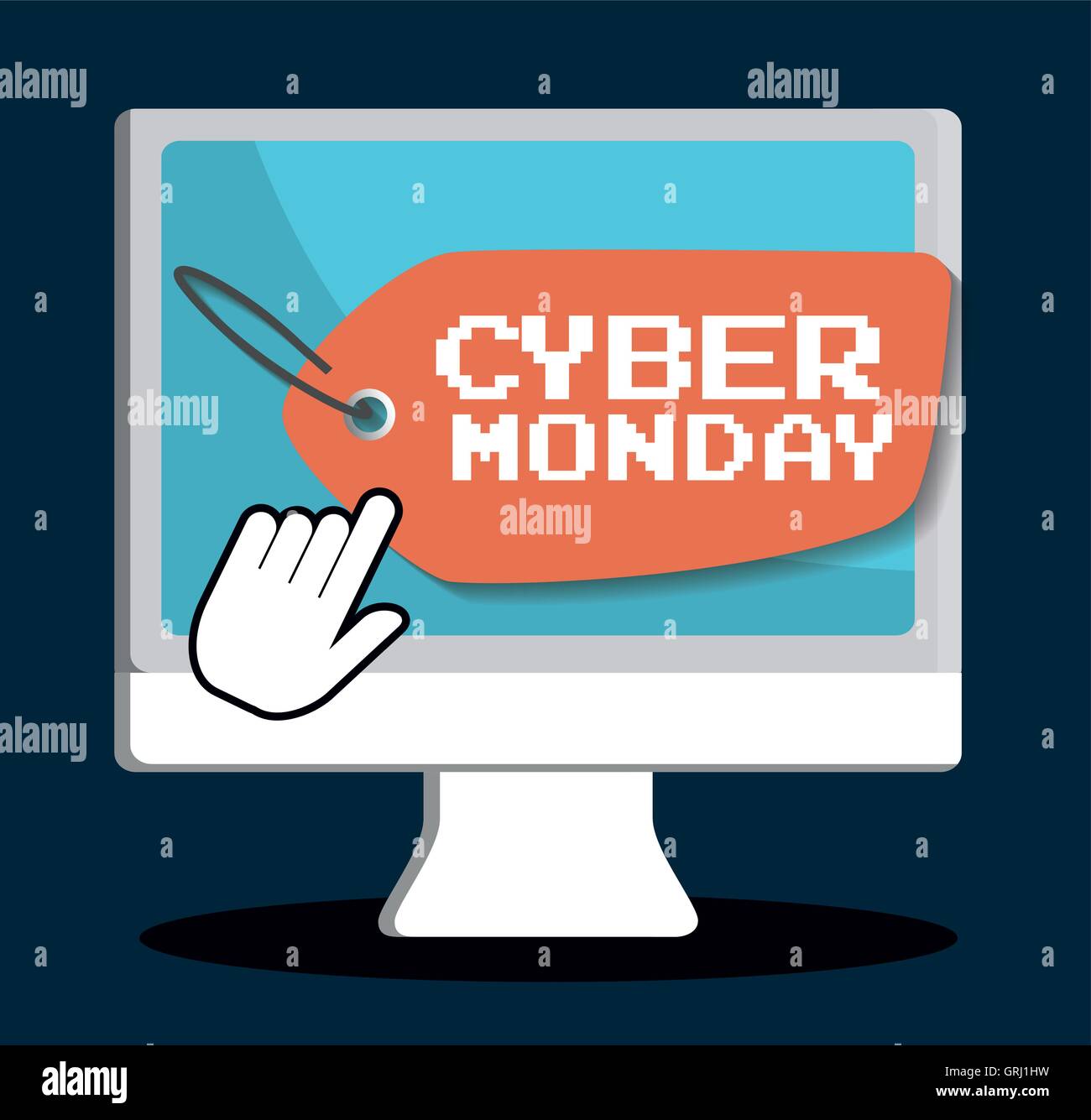 Computer cursor and cyber monday design Stock Vector Image & Art - Alamy