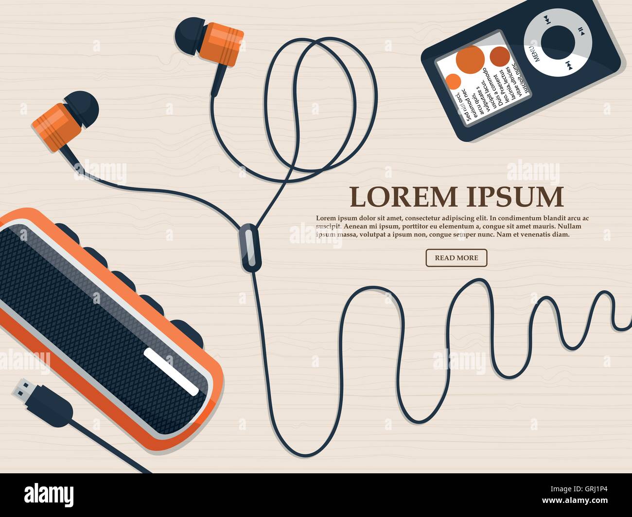 Mp3 player table Stock Vector Images - Alamy