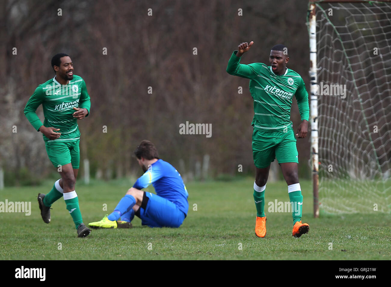 Boston Celtics score their first goal during Boston Celtics (green) vs ...