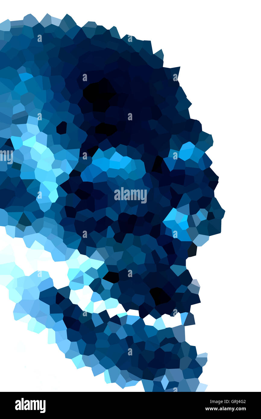 Crystal skull on white background Stock Photo - Alamy