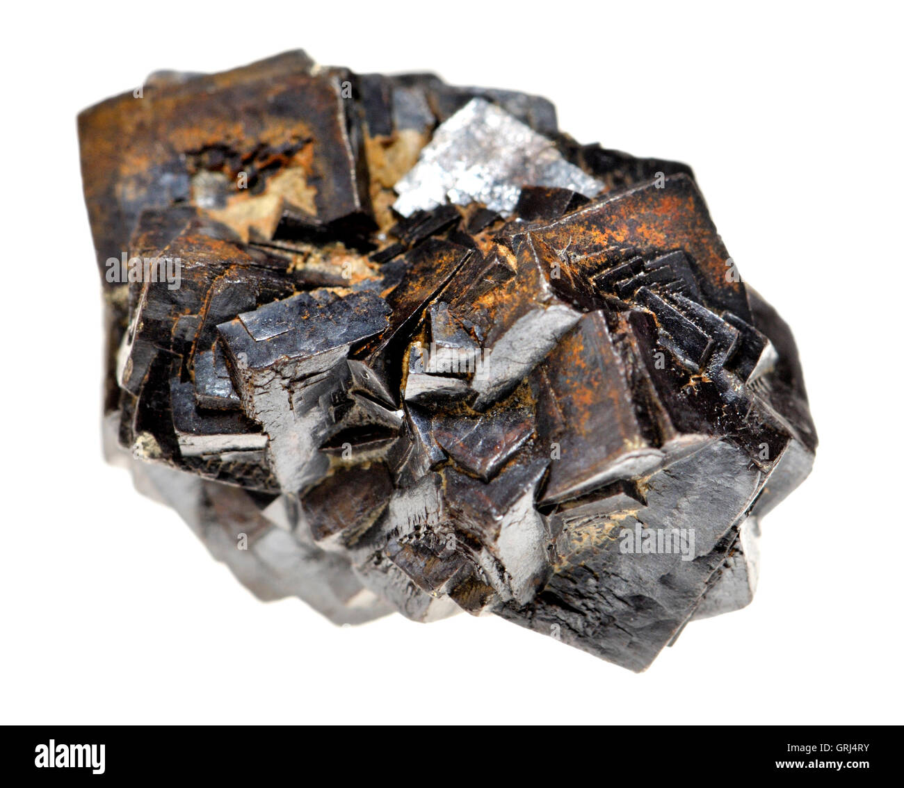 Ilmenite crystals (Ilmen mountains, Russia) Iron titanium oxide ...