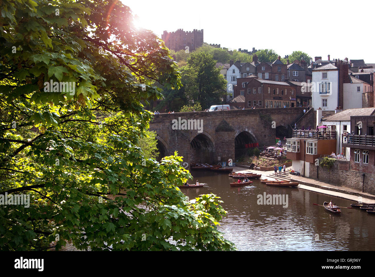 Rowing boat on river wear hi-res stock photography and images - Alamy