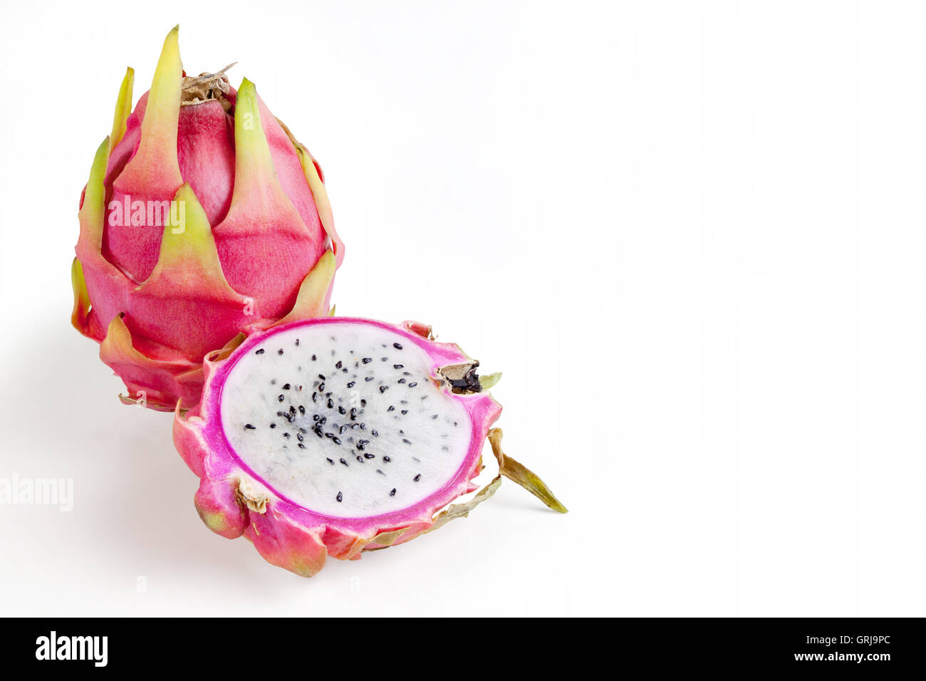 Dragon fruit isolated on white background. Objects with clipping paths ...