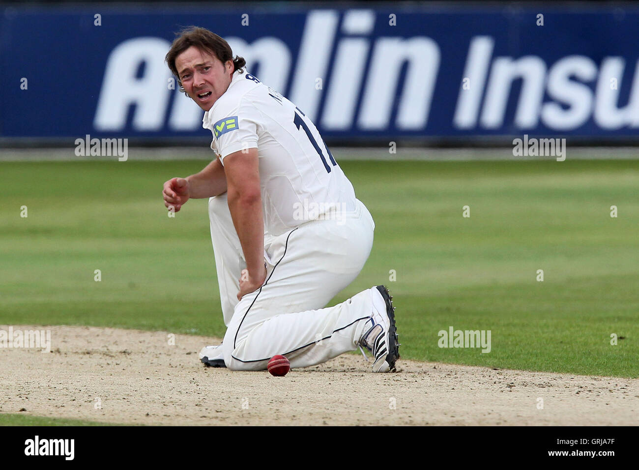 Graham Napier reacts after going close to a wicket for Essex - Essex ...