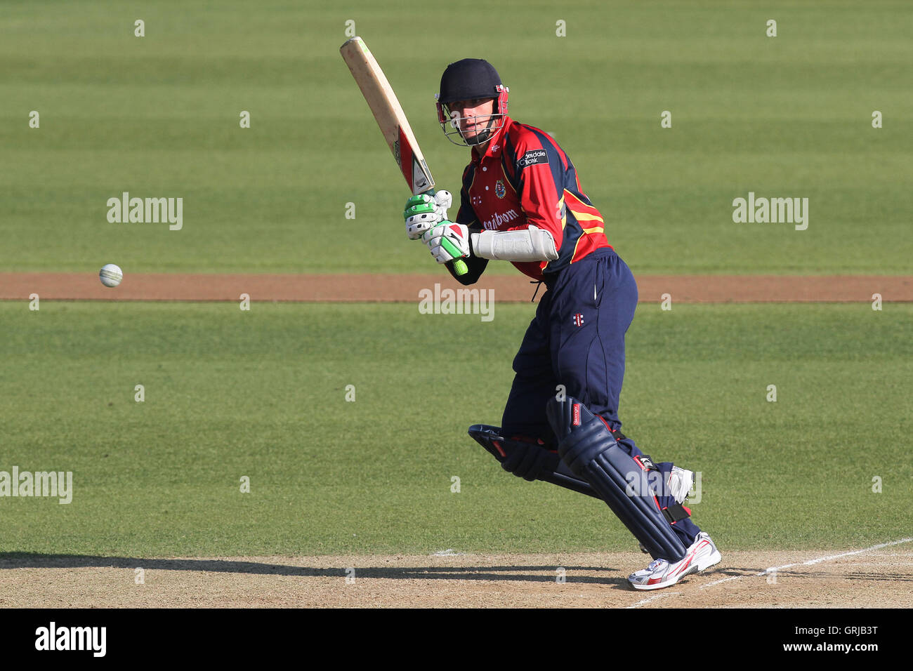 Michael Comber in batting action for Essex - Essex CCC vs Middlesex CCC ...