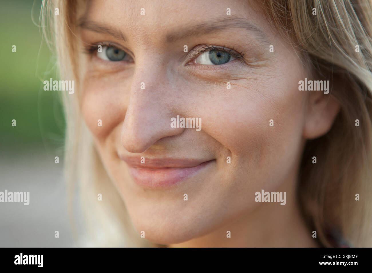 face of a woman with natural skin closeup Stock Photo - Alamy