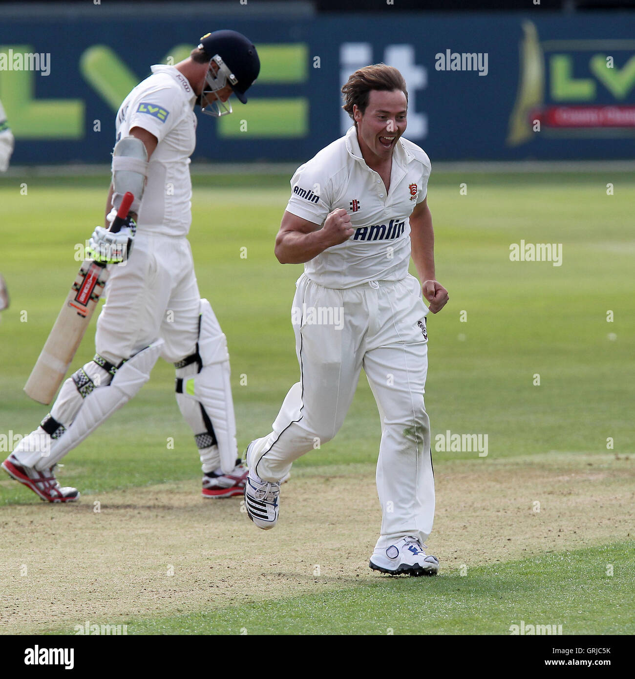 Graham Napier of Essex celebrates the wicket of Phil Jaques - Essex CCC ...