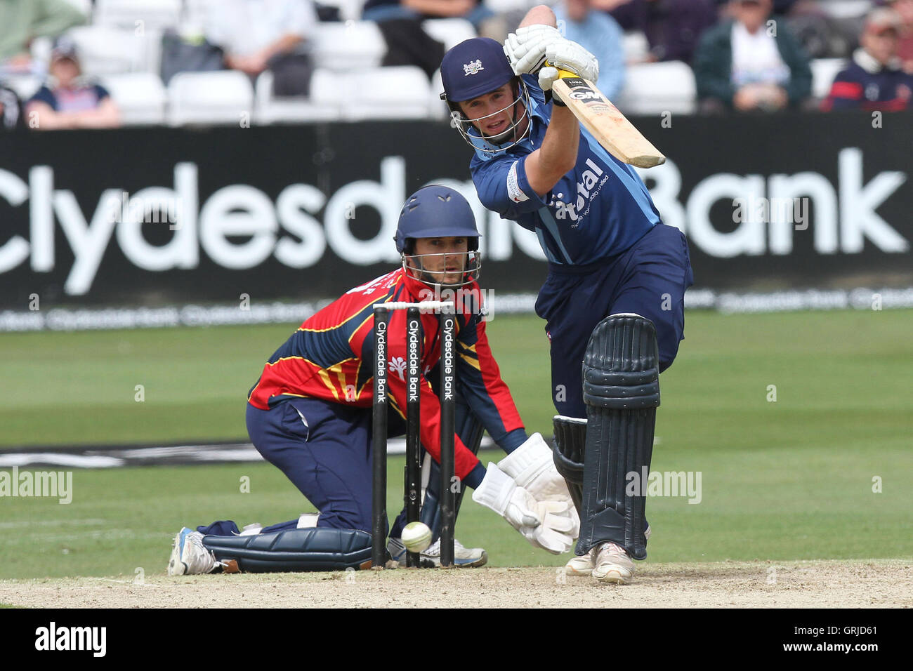 Ian Cockbain hits out for Gloucestershire as James Foster looks on ...