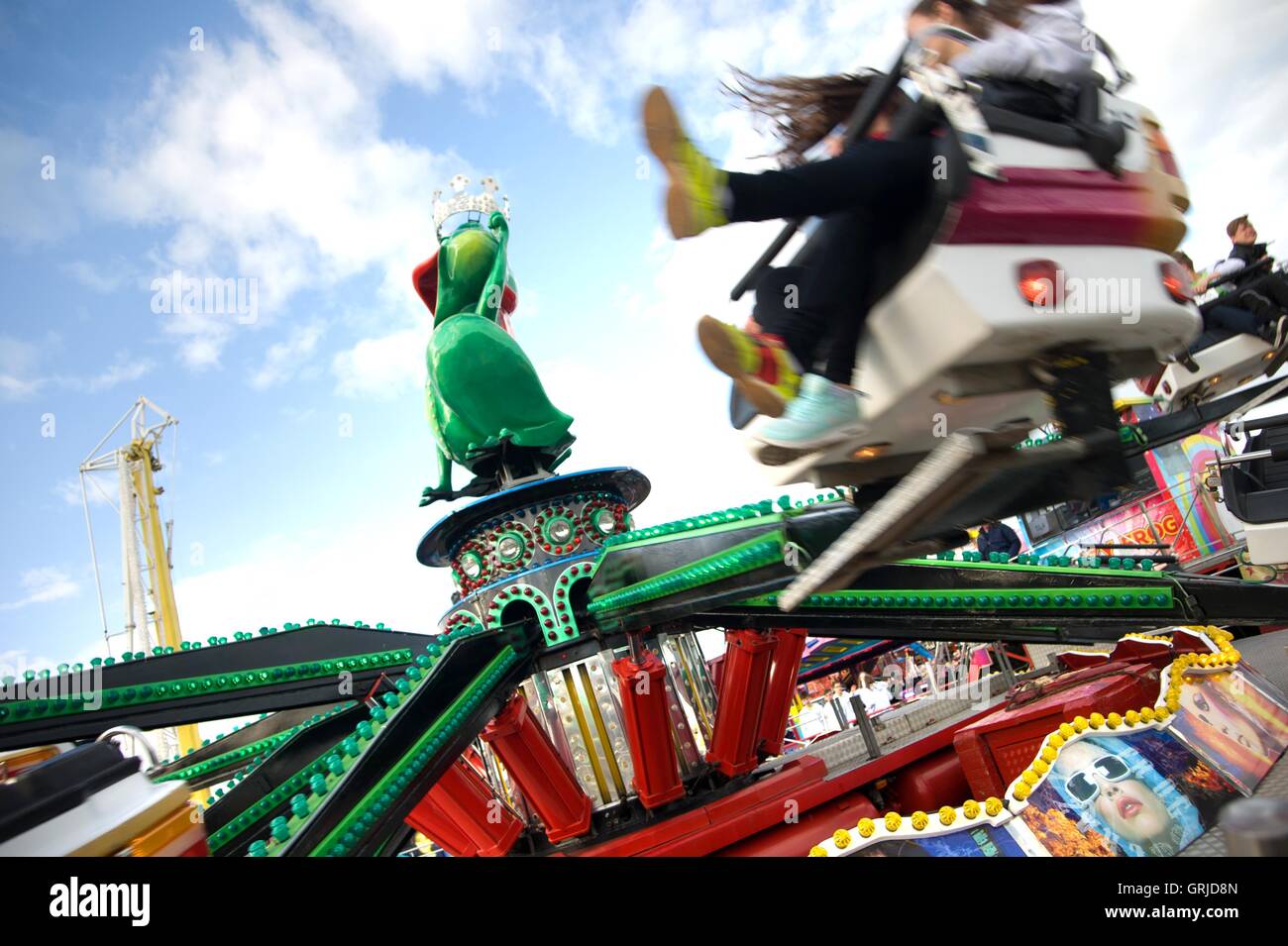 Ocean Beach funfair in South Shields Stock Photo - Alamy